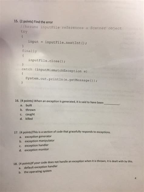 Solved Assume Inputfile References A Scanner Object Try