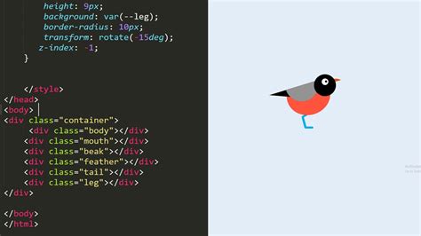 Create A Bird With Html And Css Doolottech Youtube