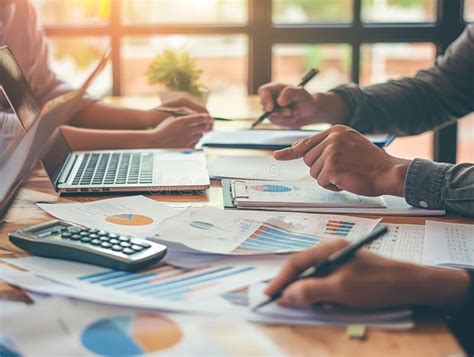 Team Analyzing Financial Data In Office Stock Illustration Illustration Of Planning Office