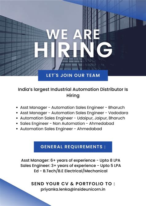 Hiring Automation Salesengineer Careergrowth Joinourteam