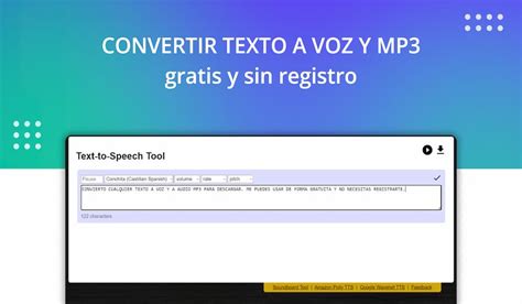 Tts Tool Convertir Texto A Voz Y A Mp3 En Línea Y Gratis