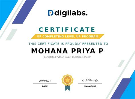 Mohana Priya On Linkedin Completed My 🖲️python Basic Certificate ⌨️