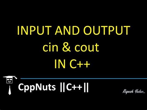 Input and output operations (cin, cout) | HNG Learn