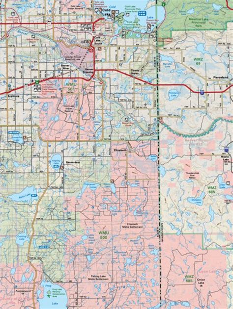 Wmu 501 Cold Lake Alberta Hunting Topo Map Bundle By Backroad Mapbooks Avenza Maps