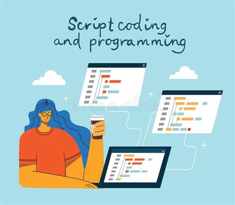 programming and coding website development web design flat design