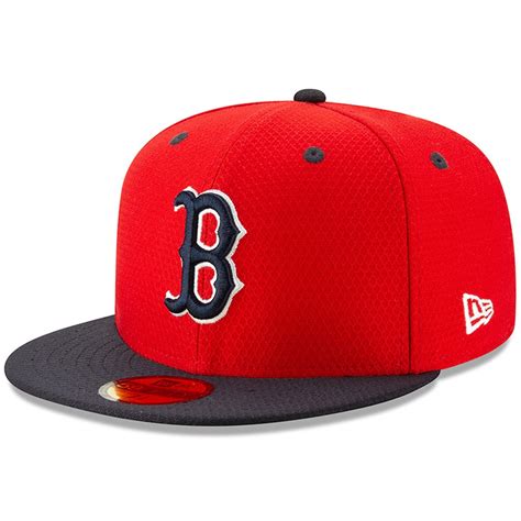 New Era Boston Red Sox Red Navy 2019 Batting Practice 59fifty Fitted Hat