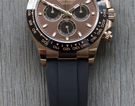 Rolex Daytona Everose Gold Oysterflex Chocolate Dial 116515ln 2021