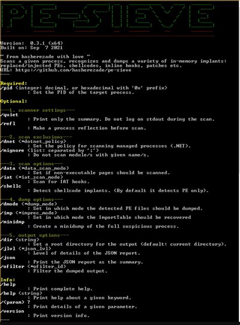 pe sieve 识别并保存潜在的恶意植入shellcode 🔰雨苁ℒ🔰