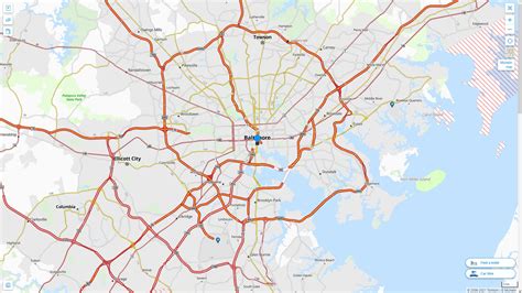Baltimore Maryland Map United States