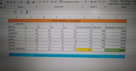 Begumate Operaciones BÁsicas En Excel Y Bordes Para ElaboraciÓn De Una