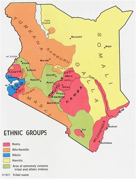 Map Of Kenyas Ethnic Groups