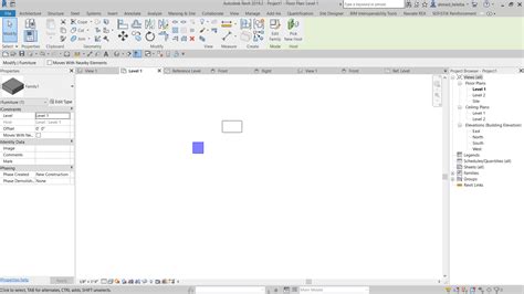 solved some furniture does not have a level offset parameter