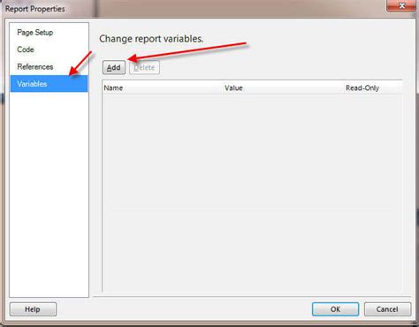 Ssrs Report And Group Variable References