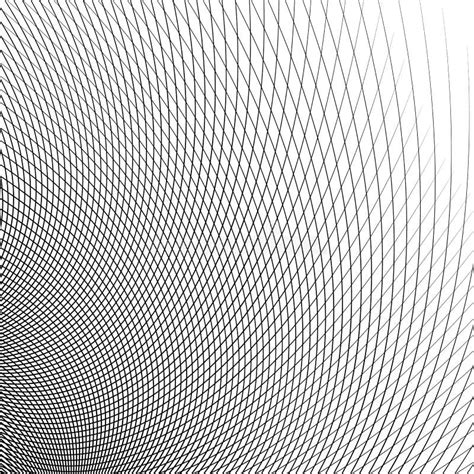 Grid Mesh Of Dynamic Curved Lines Abstract Geometric Pattern Stock Vector Illustration Of