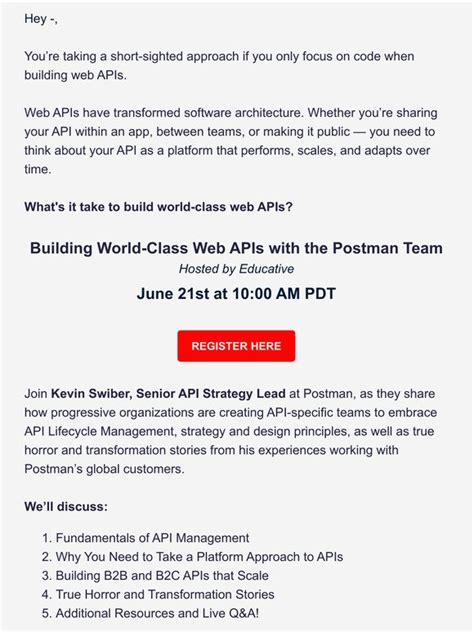 educative building world class web apis with the postman team milled
