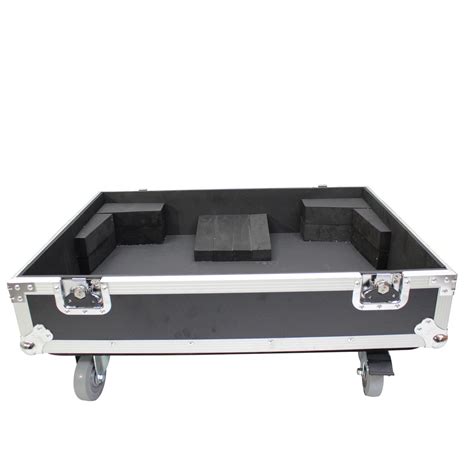 prox x rcf hdl20alax2w dual flight road case for 2 rcf hdl 20 a line