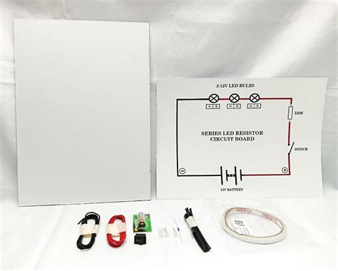 Series Circuit Board With 330r Resistor Best For Experiment Science Educational Project On
