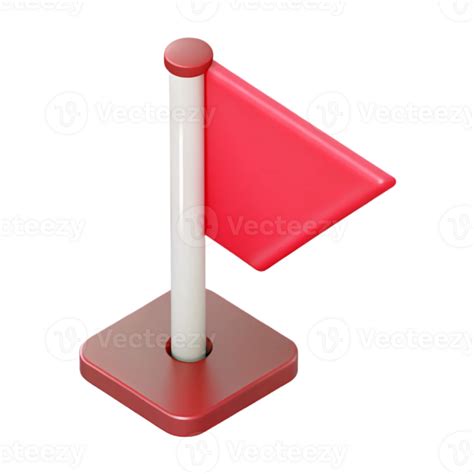 Alluring Gothic Flat Color Isometric Flag Crisp Edges Red With Scalable Design Crisp 60682269 Png