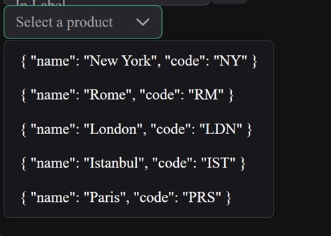 Vuejs Options Not Rendering Correctly For Primevue Dropdowns Stack Overflow