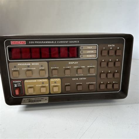 Keithley Model 220 Programmable Current Source Keithley Model 220 Programmable Current Source