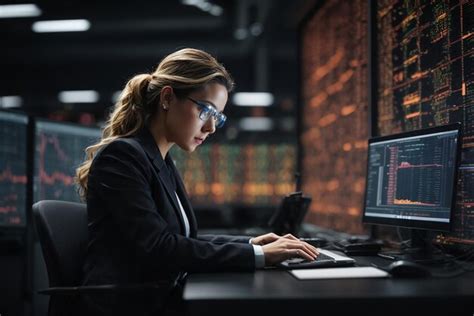 Premium Photo Data Science And Big Data Technology Scientist Computing Analysing