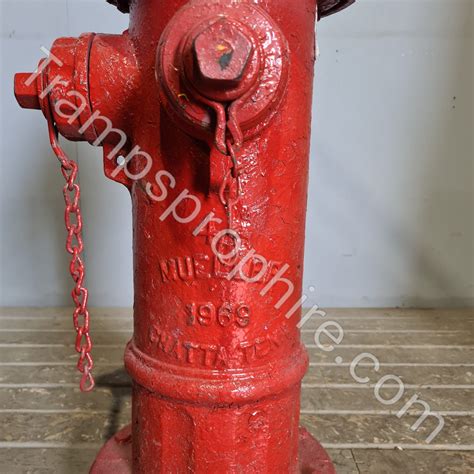 Original American Mueller Fire Hydrant Tramps Prop Hire
