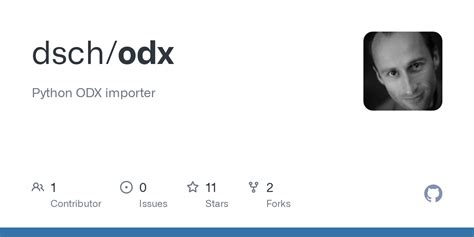 Github Dschodx Python Odx Importer