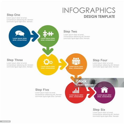 데이터에 대 한 장소 Infographic 디자인 서식 파일입니다 벡터 일러스트입니다 0명에 대한 스톡 벡터 아트 및 기타 이미지 0명 6 개념 Istock