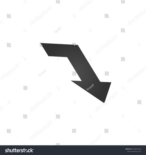 Change Direction Arrow Vector Illustration Isolated Stock Vector Royalty Free