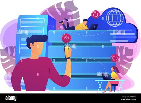 Proxy Server Concept Vector Illustration Stock Vector Image And Art Alamy