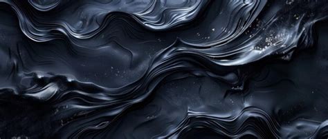 Abstract Liquid Texture With Metallic Sheen Premium Ai Generated Image