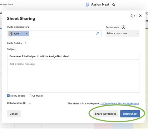 Workspace Permissions Smartsheet Community