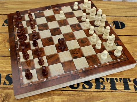 Travelling Chess Backgammon And Checkers Folding Set