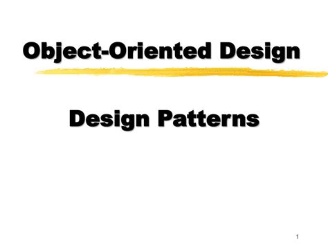 Ppt Object Oriented Design Powerpoint Presentation Free Download Id1825909