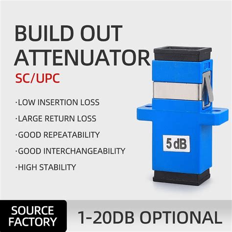 Ftth Fiber Attenuator Sc Upc Optic Adapter 3db 5db 7db 10db Flange Attenuator Shopee Philippines