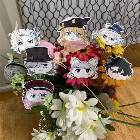 Genshin Impact Fontaine Squishy Face Stickers Neuvillette Furina