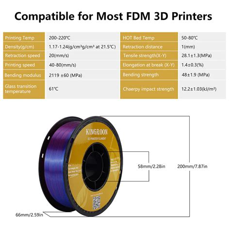 【6kg pack】multicolor filament pla p3d