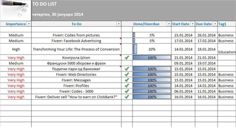 Excel Todo Template Strongple