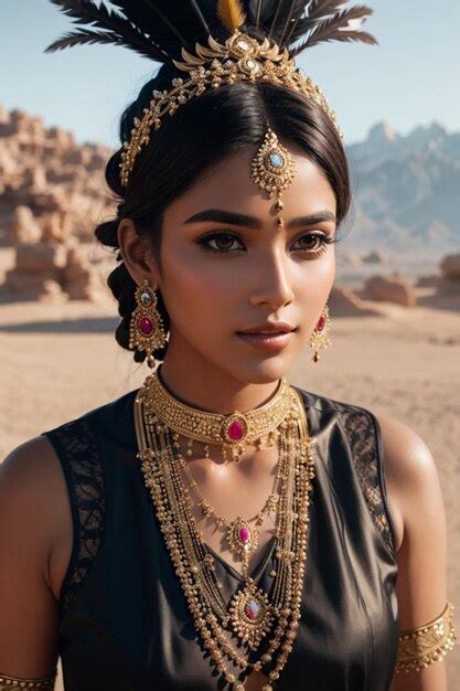 Premium Photo Beautiful Sexy Native American Woman In Traditional