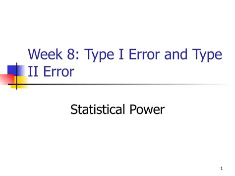 Error And Power Ppt