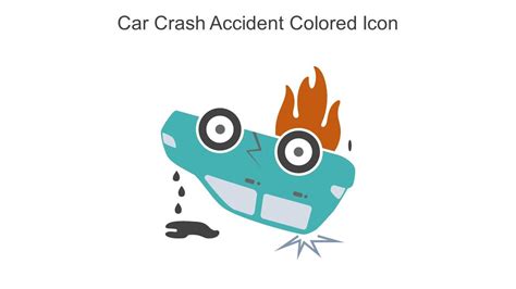 Car Crash Accident Colored Icon In Powerpoint Pptx Png And Editable Eps