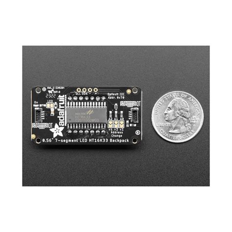 Adafruit Assembled 056inch 4 Digit 7 Segment Display White With I2c 1895