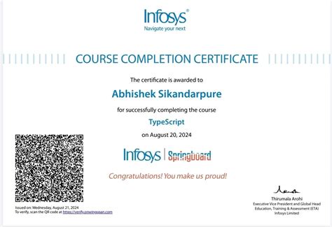 Abhishek Sikanderpure On Linkedin Typescript Infosysspringboard Typescript