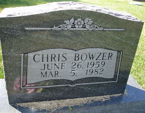 Christopher Truman Bowzer 1959 1982 Find A Grave Memorial