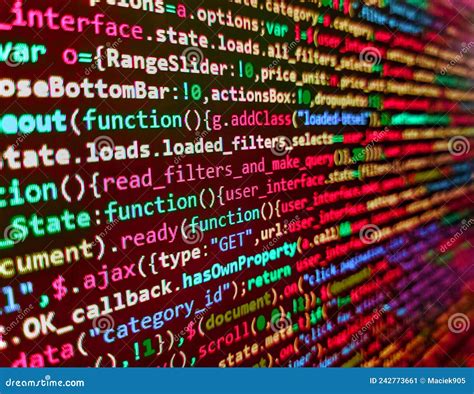 front end applications in the color concept binary code digital