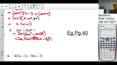 Gr 9 Factorisation L5xxxx Mixed Ex 3 Part 1 Mixed Types Of