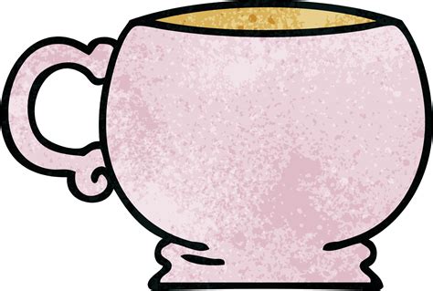 Quirky Hand Drawn Cartoon Mug 39881569 Png