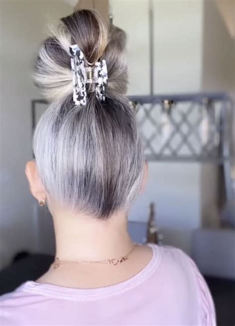Claw Clip Tutorial To Get Volume In Your Bun Upstyle