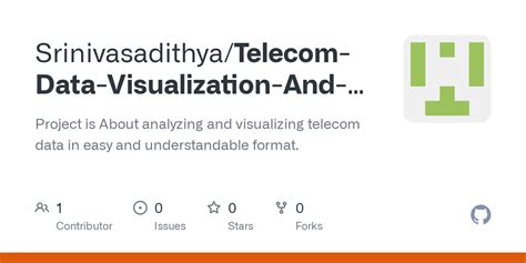 Github Srinivasadithyatelecom Data Visualization And Analysis Project Is About Analyzing And