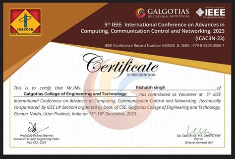 Rishabh Singh On Linkedin Ieeeconference Extreme Techinnovation